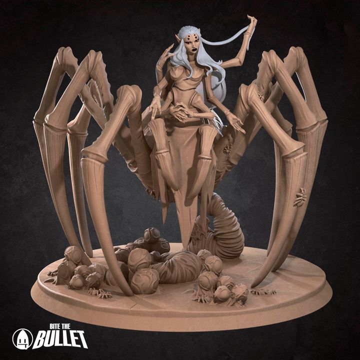 3D Printable Lolth, Queen of Spiders (2 Versions) [NSFW] by Bite the Bullet